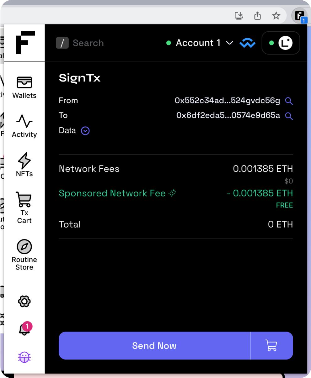 Fluvi Faucet for Linea Voyage